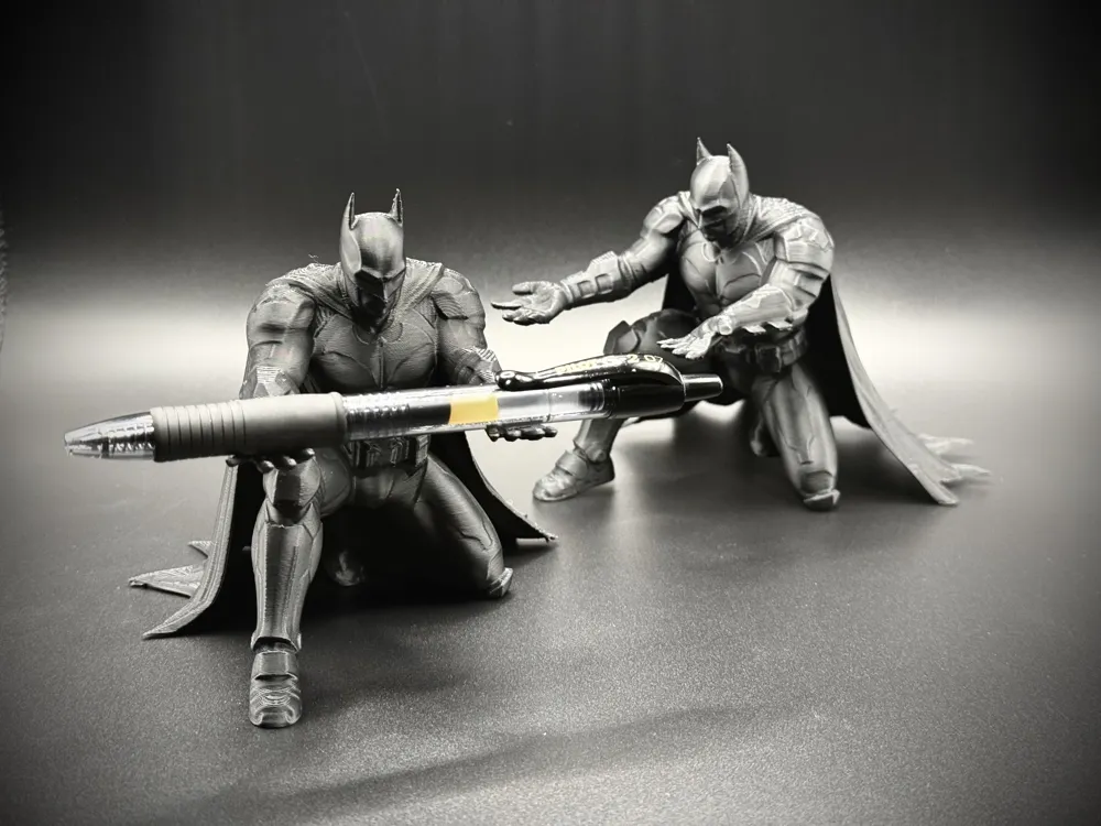 Batman Pen Holder - Custom Desktop Decor! - Free 3D Print Model ...