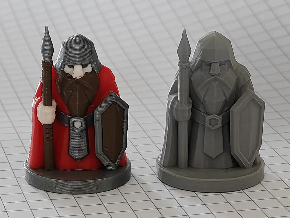 Low Poly Dwarf Warrior Miniature – DnD / RPG – AMS - Free 3D Print ...
