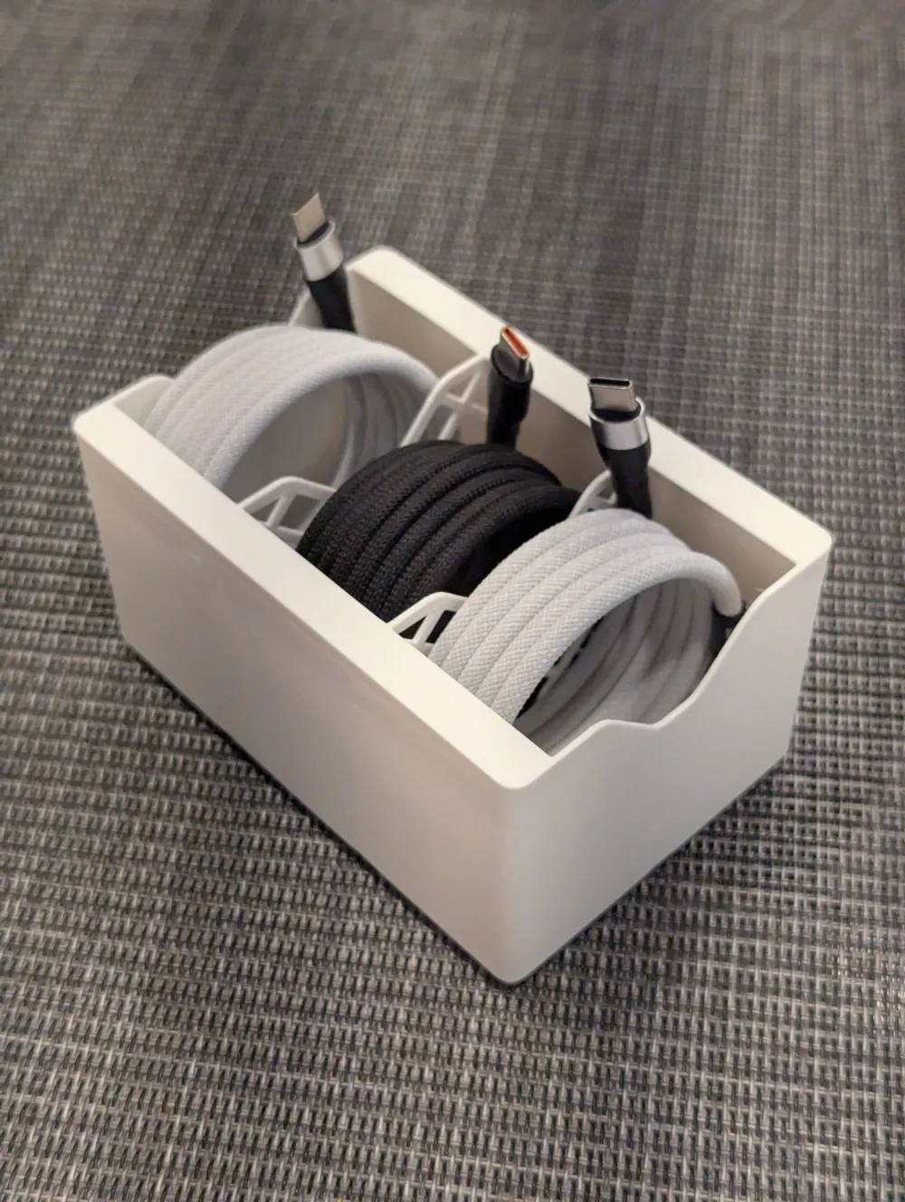 Gridfinity Cable (Long) Holder 2x3 Remixed by Iron Monk MakerWorld ...