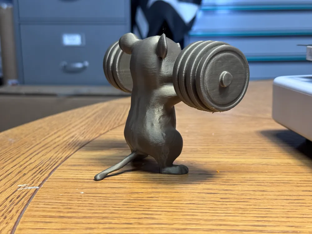 Swole Hamster – The Weightlifting Champ - Free 3D Print Model - MakerWorld