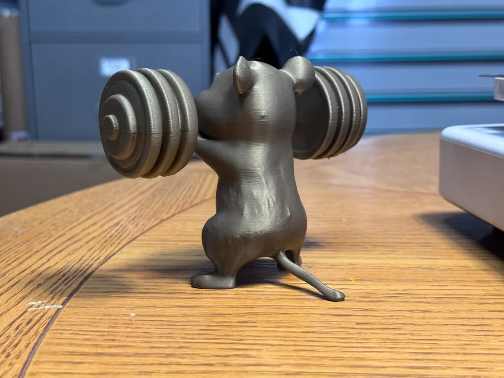 Swole Hamster – The Weightlifting Champ - Free 3D Print Model - MakerWorld