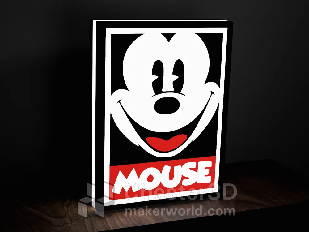 Mickey Mouse LED Lamp by Chester3D - MakerWorld