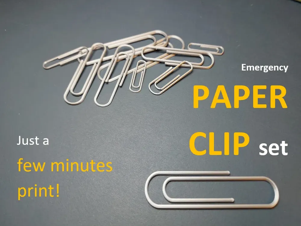 Office Paper Clip Set by PZI 3D - MakerWorld