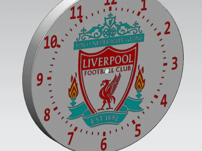 FC Liverpool wall clock by franz-werra MakerWorld: Download Free 3D Models
