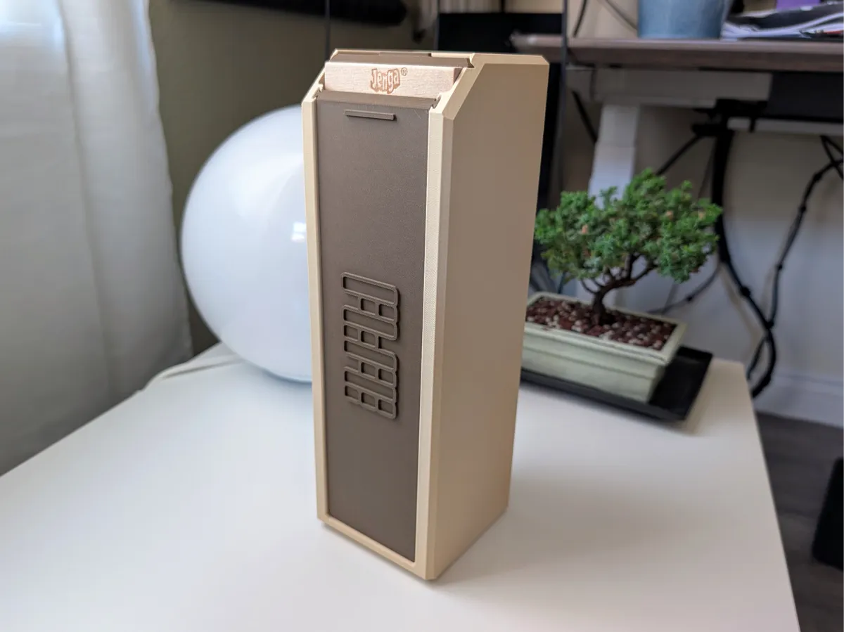 Jenga Setup Box / Carrying Case (Single Piece!) - Free 3D Print Model ...
