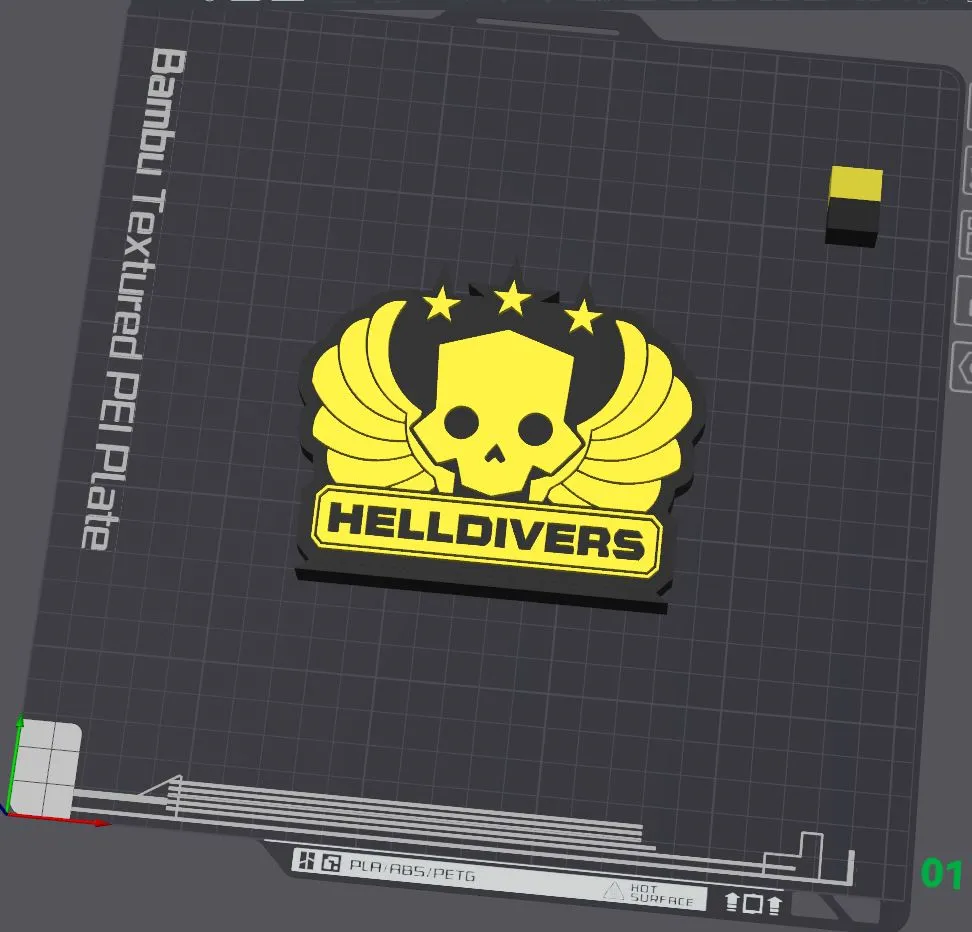 Helldivers Logo Table Stand by 5kyrunn3r - MakerWorld