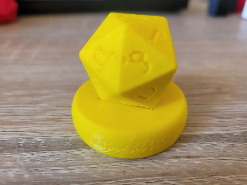 One Ring D20 Elvish CountDown Dice and its Base by PLFR MakerWorld ...