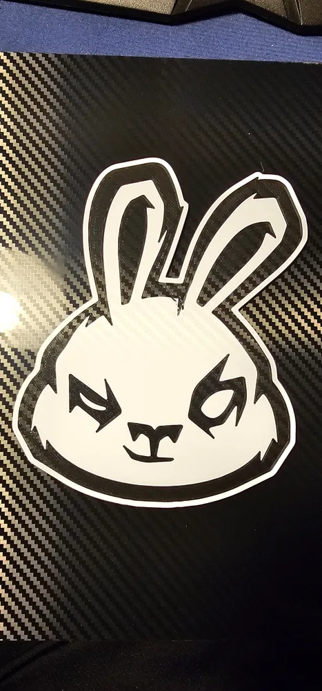 Sneak Energy Bunny Logo by Ryan MakerWorld: Download Free 3D Models