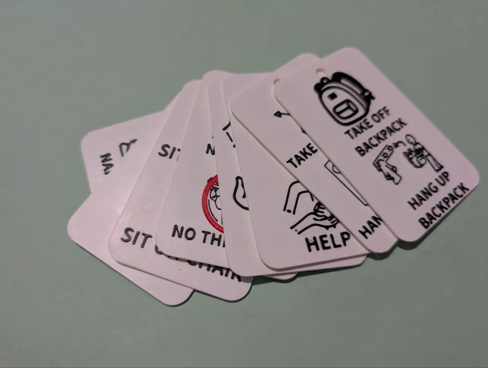 Classroom Visual Cue Cards - Free 3D Print Model - MakerWorld