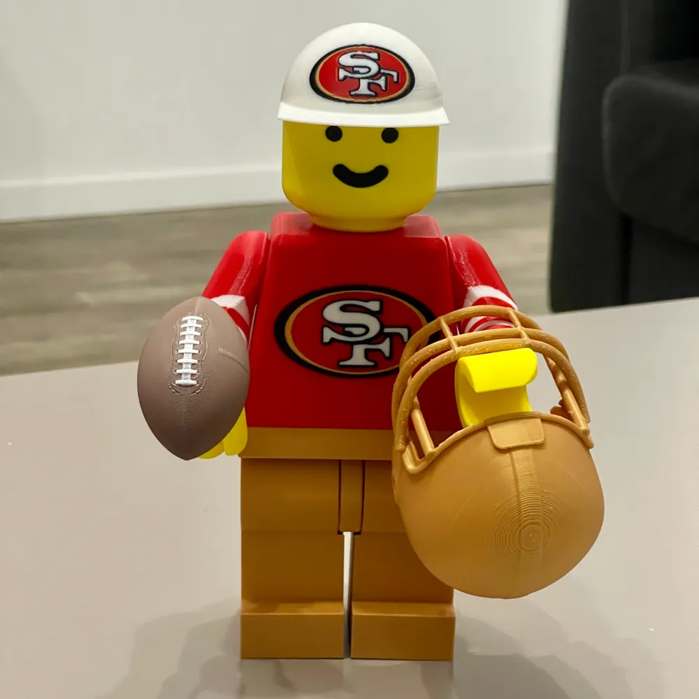 Base Cap for NFL Brick Man 49er (500%) by Jogi164 - MakerWorld
