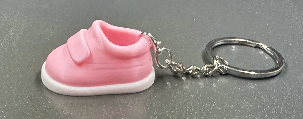Chubby Kawaii Baby Shoe Keychain - Free 3D Print Model - MakerWorld