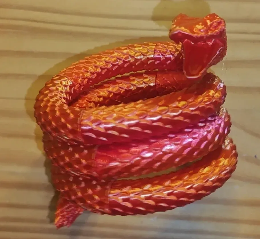 JIG JIG SNAKE Rolling Tangle 2025 Articulated Stress Relief Toy Snake ...