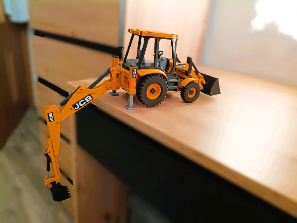 JCB 3CX Backhoe Loader ( Excavator ) 1:24 scale - Free 3D Print Model ...