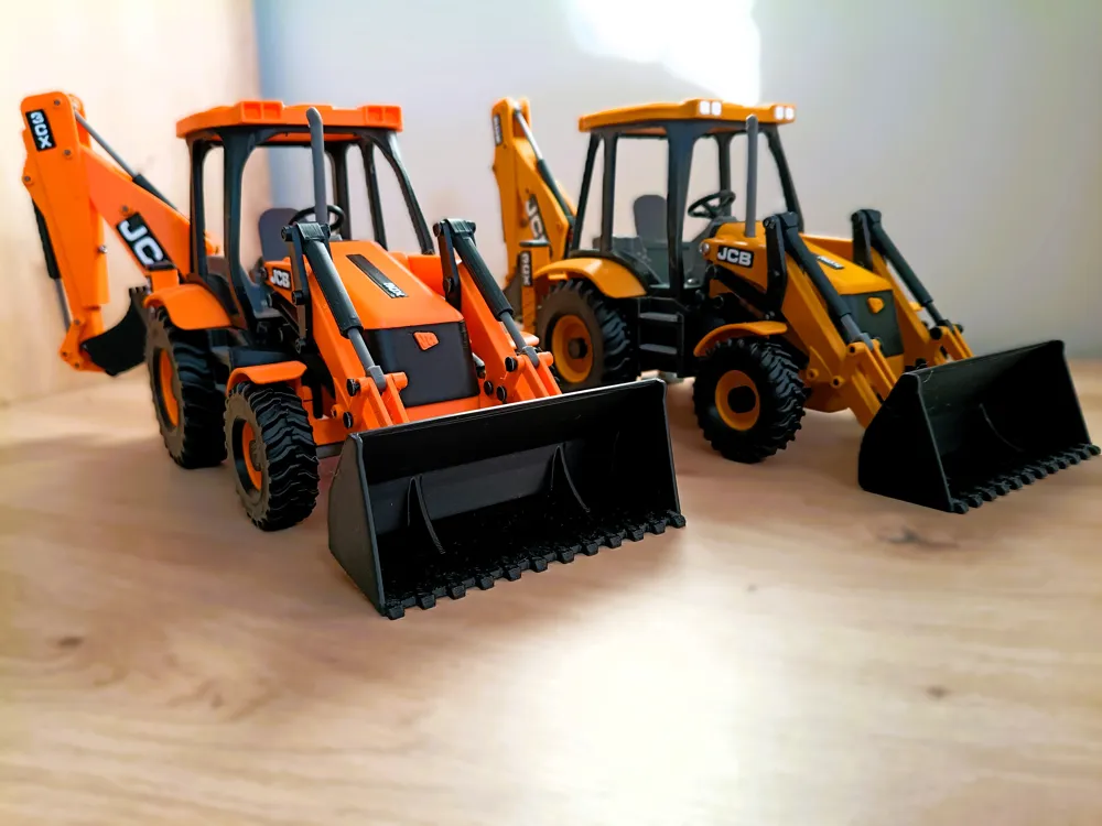 JCB 3CX Backhoe Loader ( Excavator ) 1:24 scale - Free 3D Print Model ...