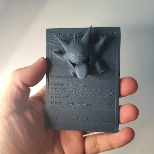 Gengar pokemon card 3d by Cosmotech 3D - MakerWorld