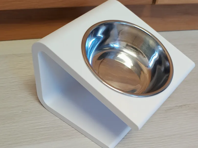 Cat bowl riser for a bowl with 110mm diameter - Free 3D Print Model ...