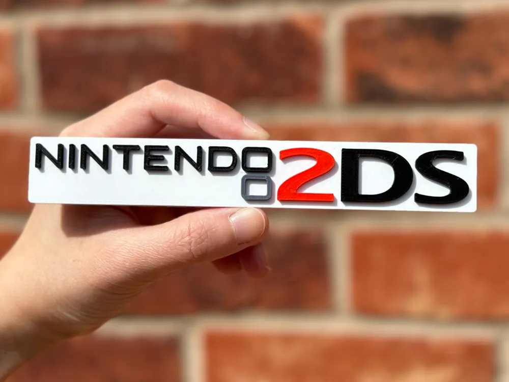 Nintendo DS 2D Logo by FatDog - MakerWorld