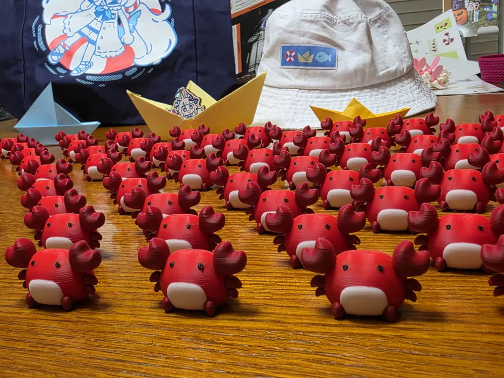 Kaniki - Sameko Saba Crab Fan Mascot by Finn_128 MakerWorld: Download ...