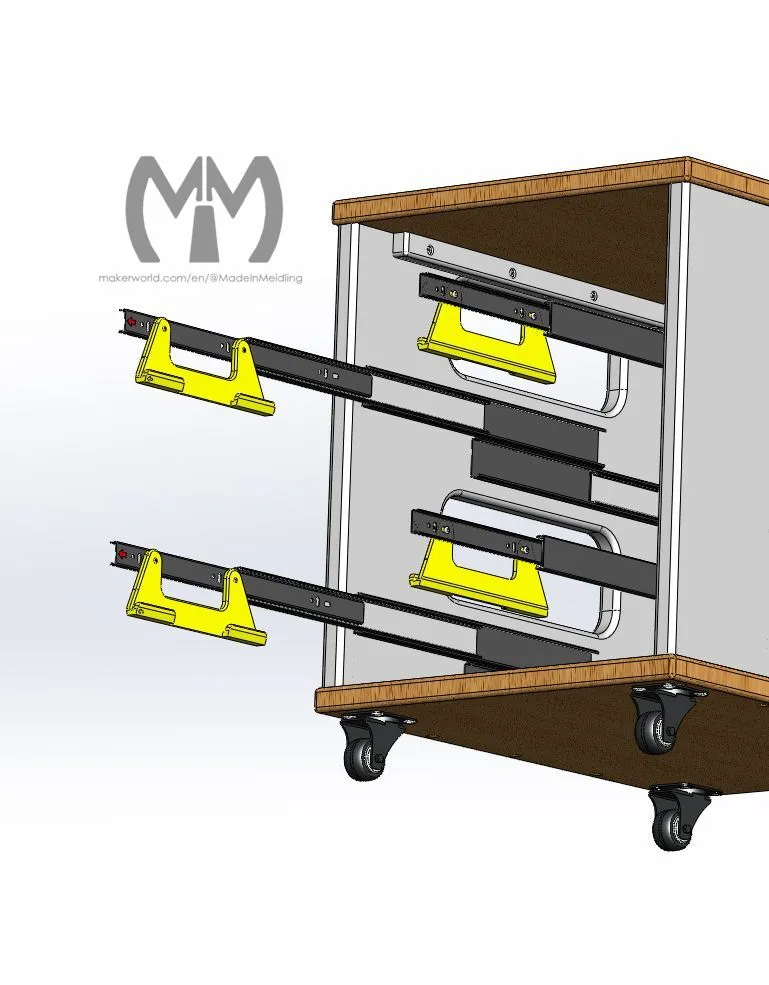 Printed Parts for mobile 4 AMS Rig + Cart Plans by Made.In.Meidling ...
