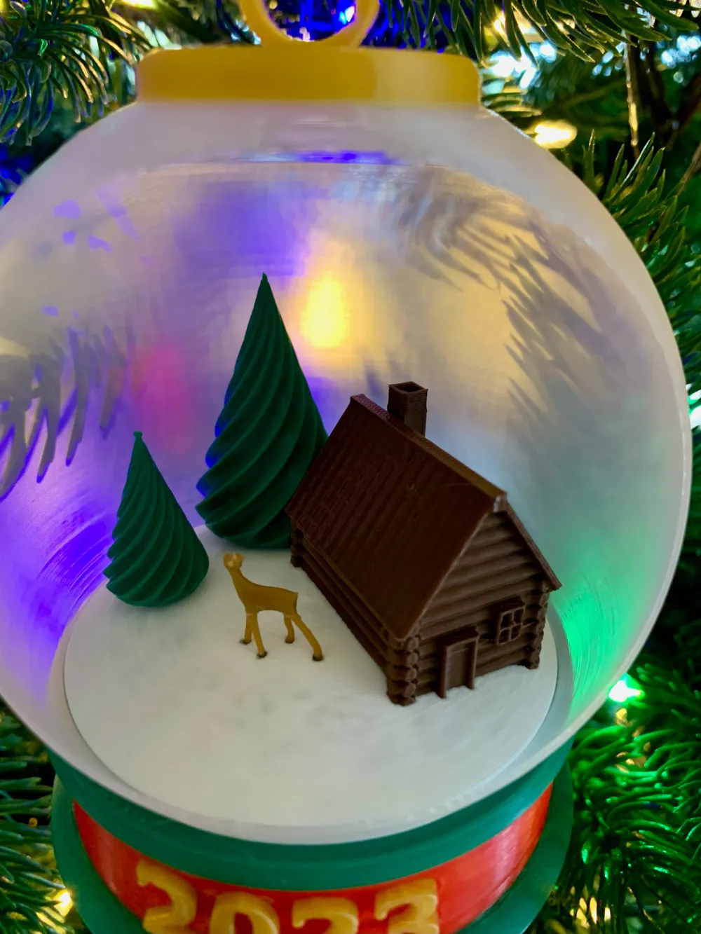 Holiday Christmas Ornament 2023 - Snow Globe by Billycobra03 - MakerWorld