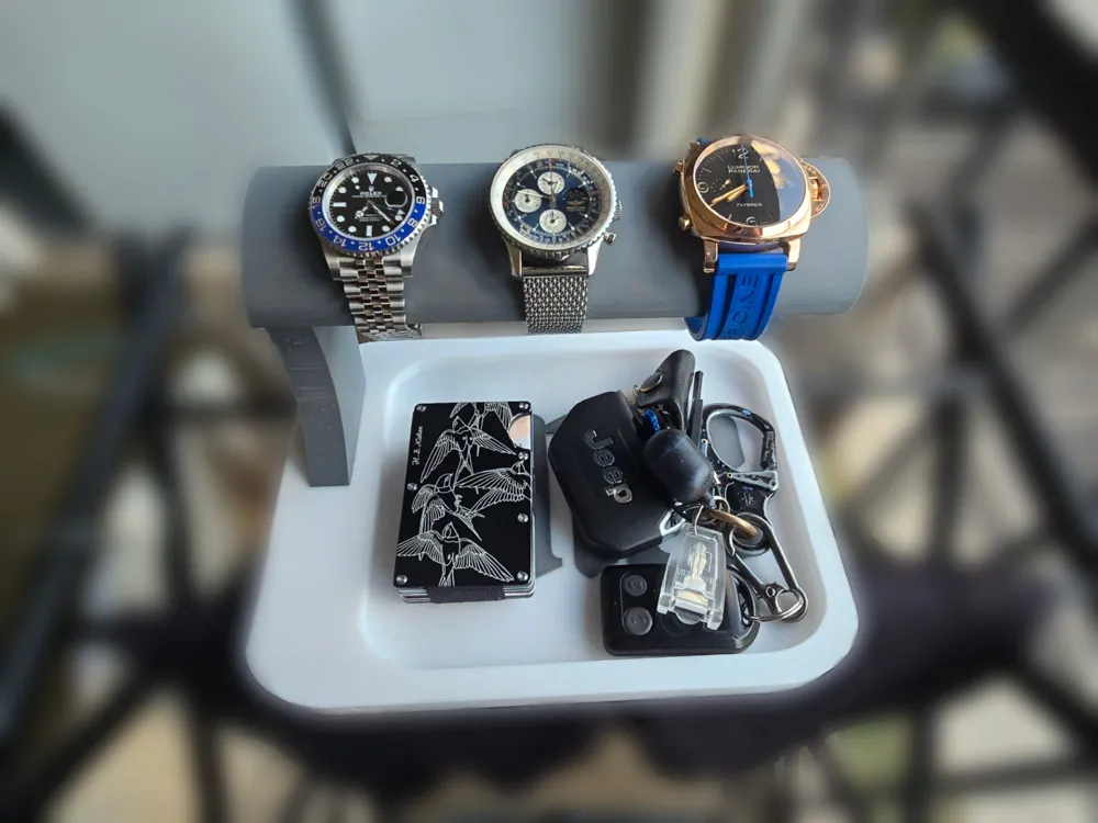 Watch Stand and Wallet Tray by ROS Designs MakerWorld: Download Free 3D ...