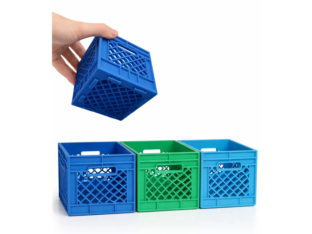Stackable Milk Crates with Print in Place Pegs - Free 3D Print Model ...