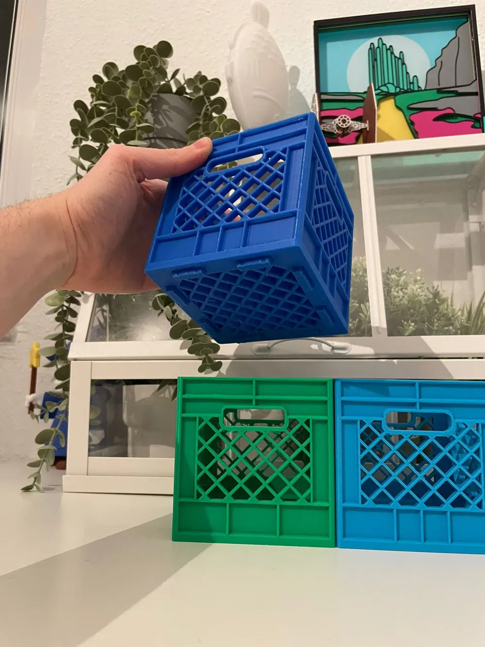 Stackable Milk Crates with Print in Place Pegs - Free 3D Print Model ...