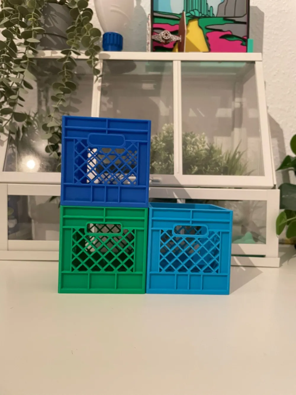 Stackable Milk Crates with Print in Place Pegs - Free 3D Print Model ...