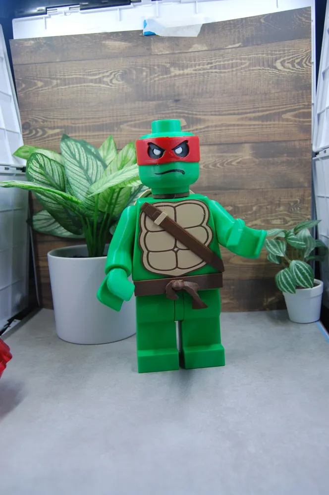 Ninja Turtle Brick -Raphael (500%) - Free 3D Print Model - MakerWorld