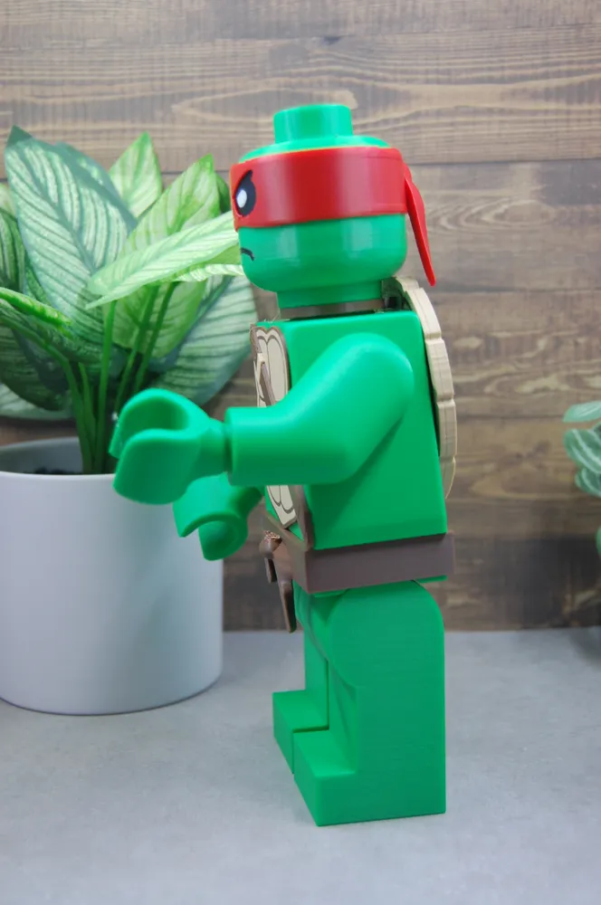 Ninja Turtle Brick -Raphael (500%) - Free 3D Print Model - MakerWorld