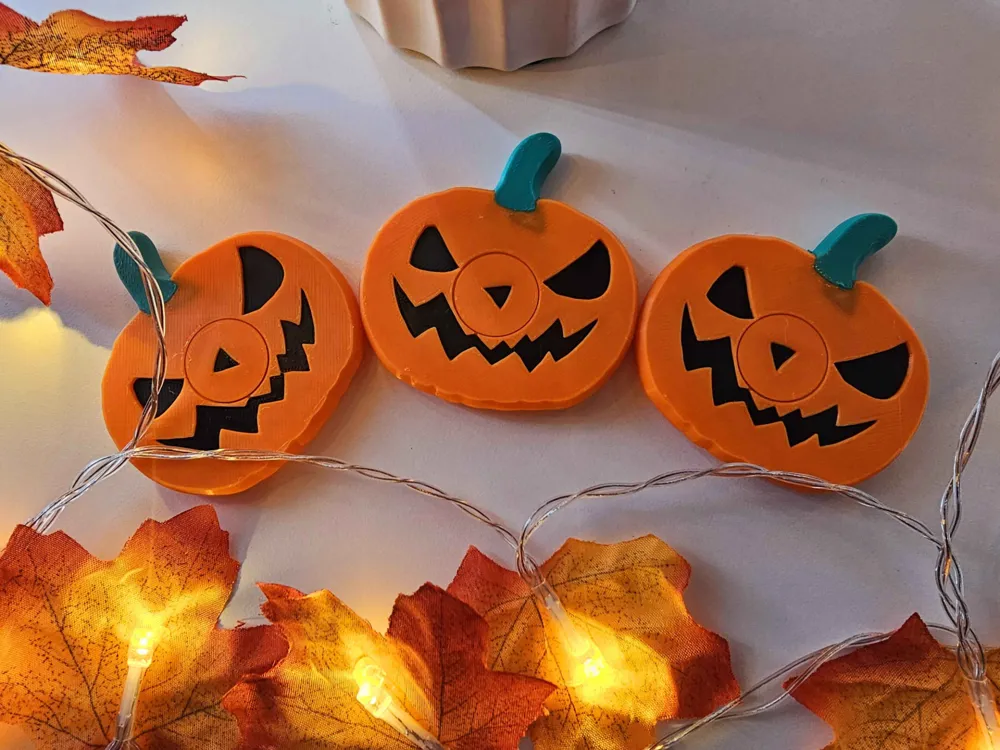 Pumpkin Fidget Spinner by The Dingbat Army - MakerWorld