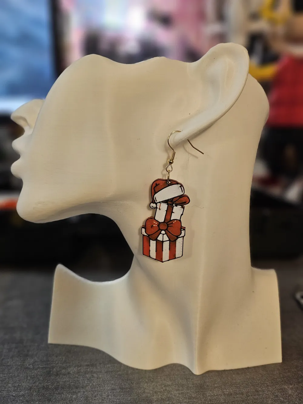 Christmas earring - Free 3D Print Model - MakerWorld