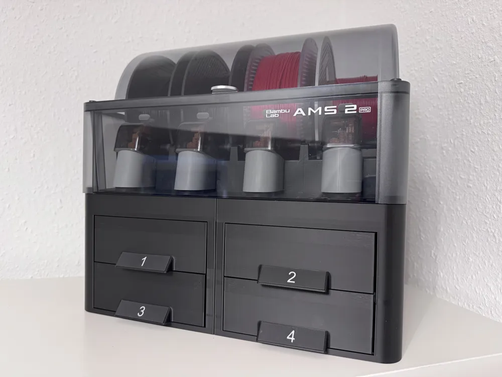 AMS 2 Pro Riser with Ventilation and Inserts by FAM-Prints MakerWorld ...