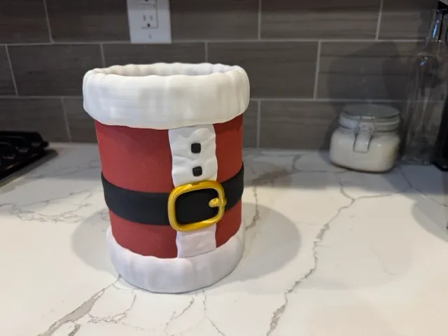 Santa Suit Kitchen Utensil Holder by Nick - MakerWorld