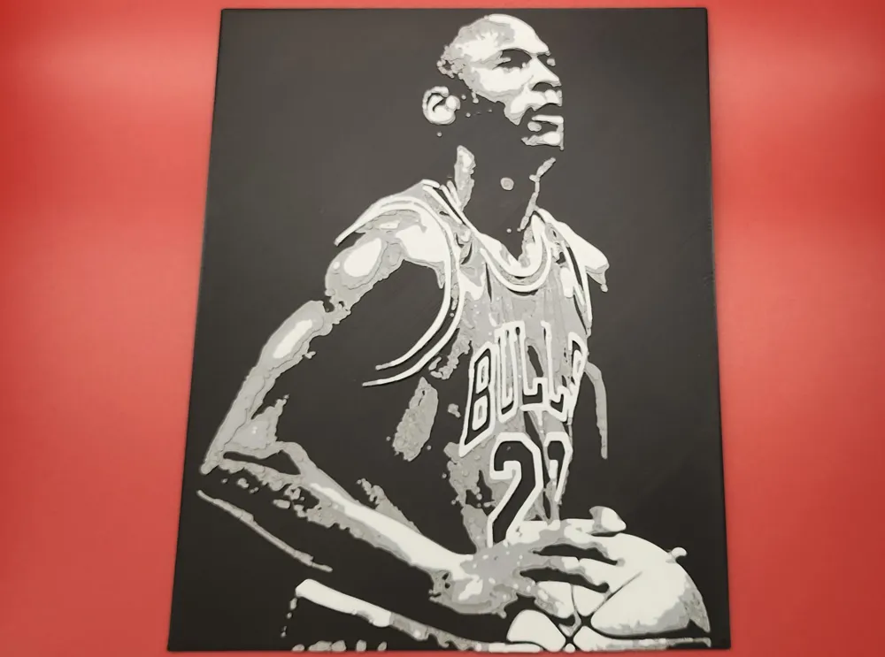 Michael Jordan Hall of Fame 4 Color by TripleGWorkshop - MakerWorld