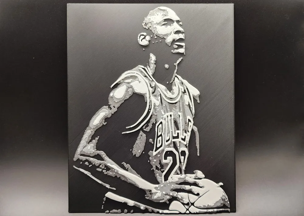 Michael Jordan Hall of Fame 4 Color by TripleGWorkshop - MakerWorld