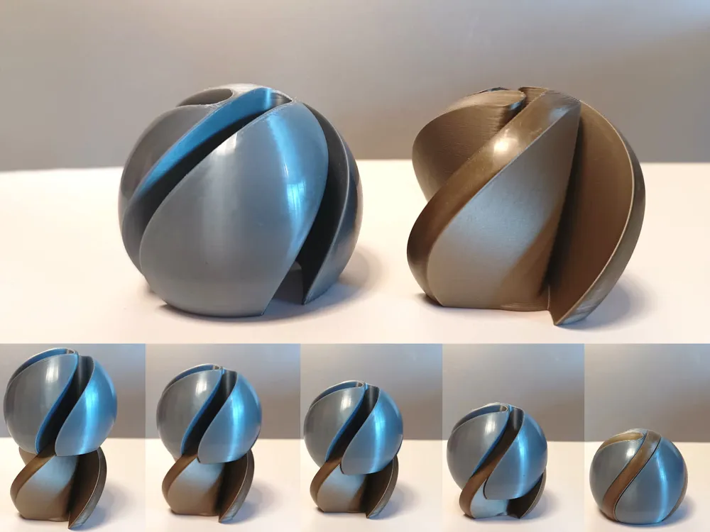 Fidget Vortex Sphere (Passthrough) by WimV - MakerWorld