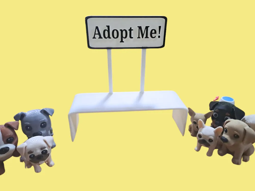 Puppy Adoption Display Stand by Clare3D MakerWorld: Download Free 3D Models