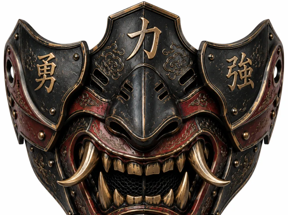 Chinese Oni Mask - Free 3D Print Model - MakerWorld
