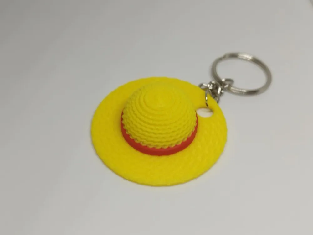 Luffy's Straw Hat Keychain Version - Free 3D Print Model - MakerWorld