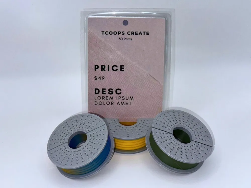 Filament Spool Sign/Pricing Display for Markets by TCoops.Create ...