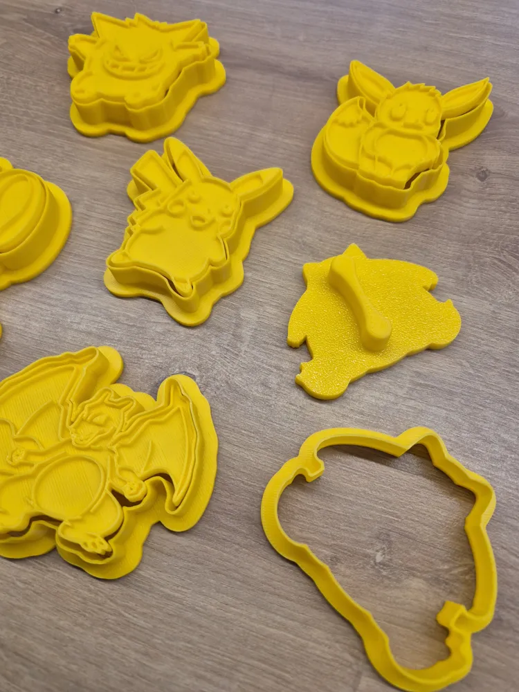 Cortadores de Galletas – Pokémon Pikachu, Eevee, Charizard - Modelo de ...