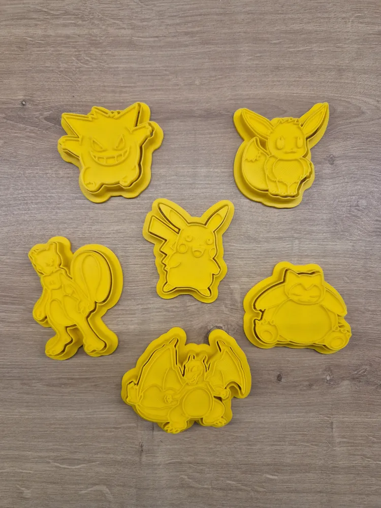 Cortadores de Galletas – Pokémon Pikachu, Eevee, Charizard - Modelo de ...