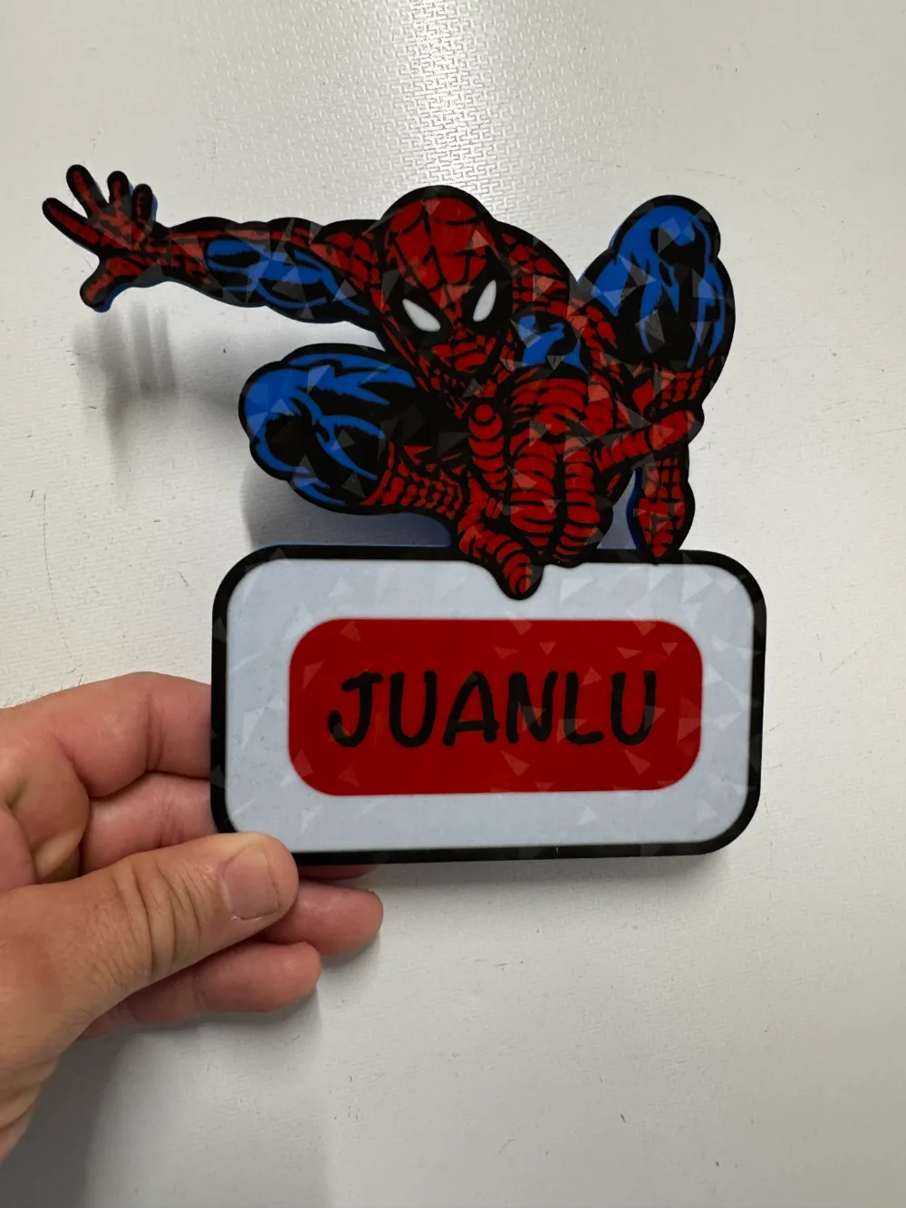 SPIDERMAN with editable name - Free 3D Print Model - MakerWorld