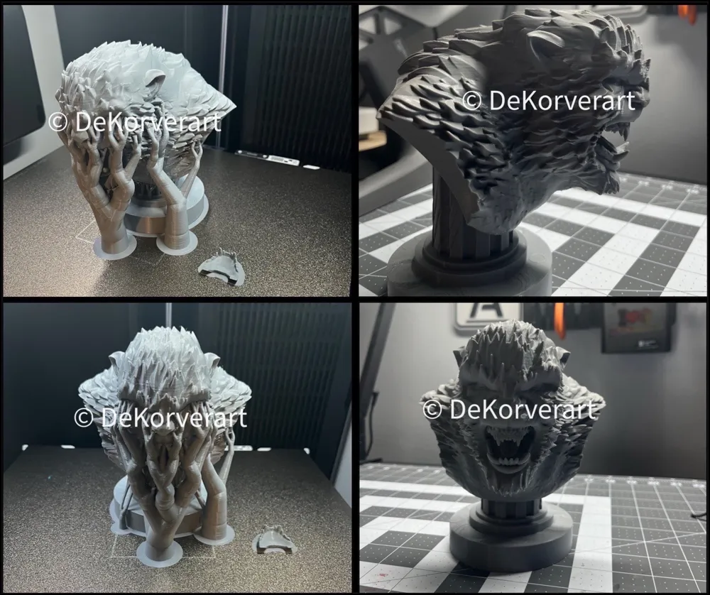Wolfman bust - Free 3D Print Model - MakerWorld