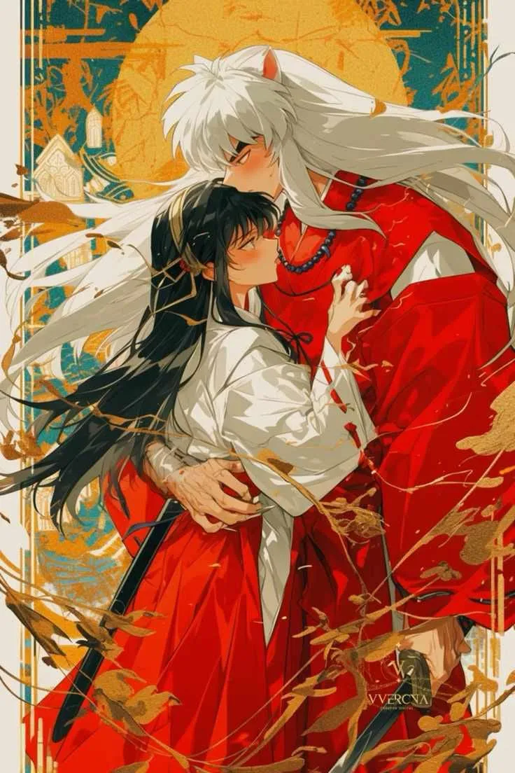 Inuyasha and Kagome - Free 3D Print Model - MakerWorld