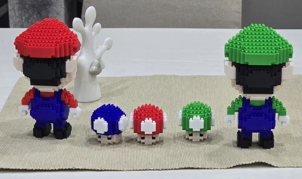 Luigi Super Mario Brick-Built Style by Andrew Sims MakerWorld: Download ...