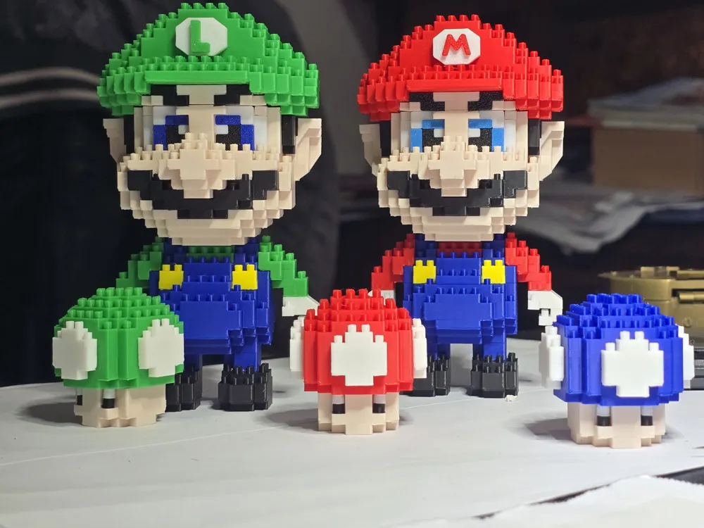 Luigi Super Mario Brick-Built Style by Andrew Sims MakerWorld: Download ...