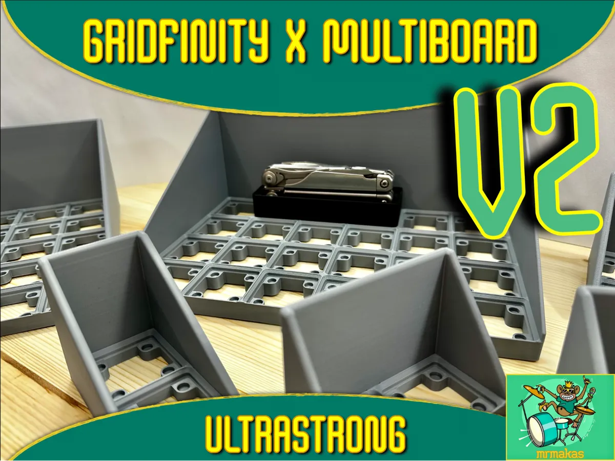 GRIDFINITY X MULTIBOARD ULTRASTRONG V2 - Free 3D Print Model - MakerWorld