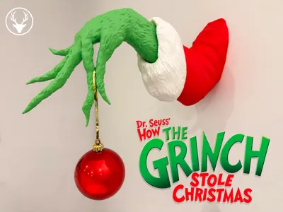 The Grinch - Wall Mount - Free 3D Print Model - MakerWorld